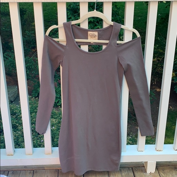 Chaser | Dresses | Nwot Chaser Cold Shoulder Bodycon Dress | Poshmark